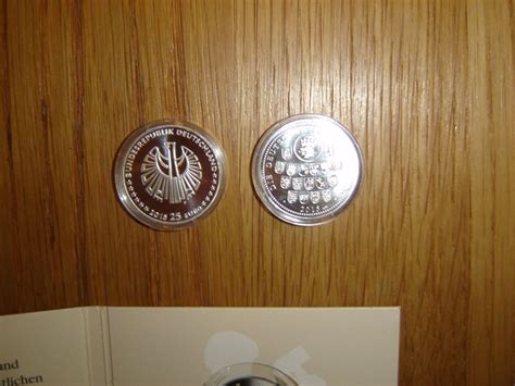 25 Euro Silber Gedenkmünze Sonderprägung 25 J Deutsche Einheit In Eimsbüttel Hamburg