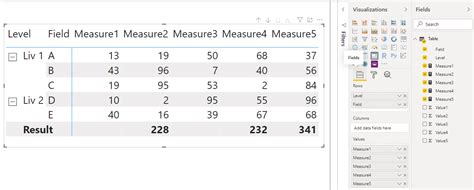 solved column totals for matrix with specific layout microsoft