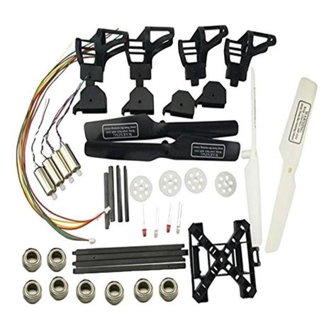 Conjunto De Piezas De Cuadricóptero Motores Hélices Líneas De