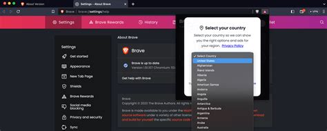 In Country Selection List For Declared Geo Place Os Regionlocale