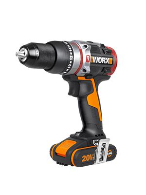 WORX NITRO V Perceuse visseuse à Percussion sans Fil WX PowerShare PRO Brushless