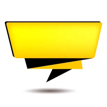 Dialog Box Clipart Transparent PNG Hd Abstract Yellow Shape Colorful