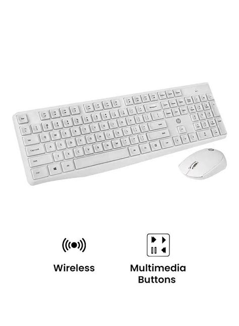 Buy Hp Cs10 White Wireless Keyboard And Mouse Combo 24 Ghz Wireless