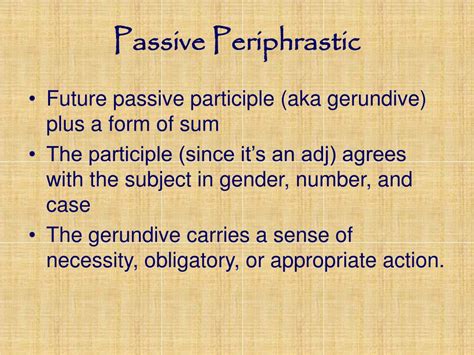 Ppt Chapter 24 Ablative Absolute Passive Periphrastic Dative Of