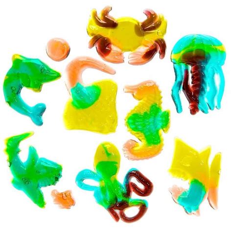 Ocean Shapes Gummy Candy 4 Packs 18 Piece Box Bestcandyshop