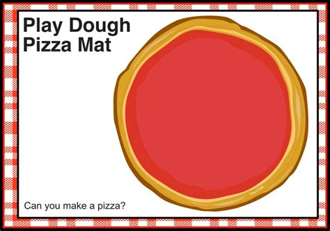 Pizza Play Dough Mat Etsy Playdough Playdough Mats How To Make Pizza