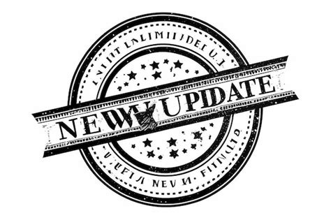 Premium Photo New Update Rubber Stamp Vector Illustration Isolated On