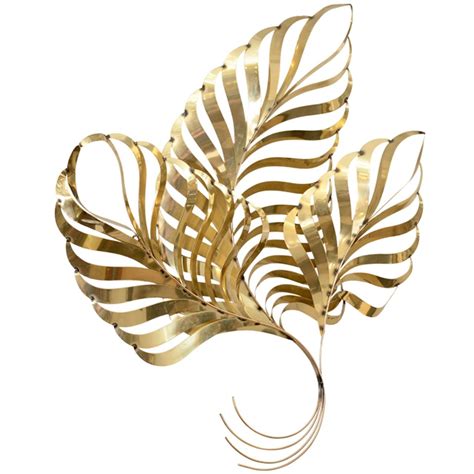 Vintage Brass Leaf Sculpture At Melvin Costa Blog