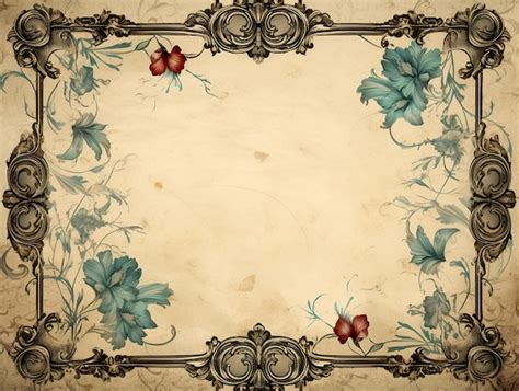 Classic Background Ornamental Frame Premium Ai Generated Image
