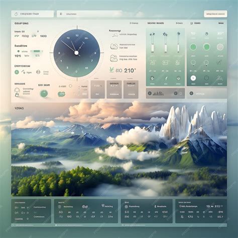 Premium Ai Image Web Dashboard Weather Weather Forecasting Dashboard