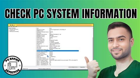 How To Check Pc System Information On Windows Youtube