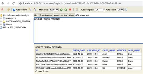 Patients Database Issue Net Vinothkumar Patientinsight Github