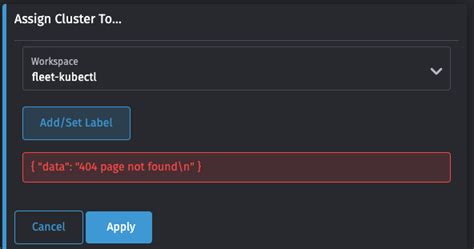 Fleet Cant Assign Clusters To Other Workspaces After Upgrade To V25