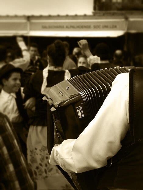 Premium Photo Man Playing Accordion