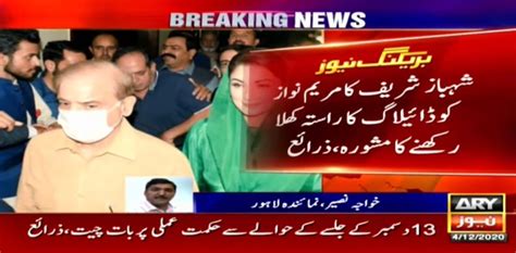 Shehbaz Sharif Advises Maryam Not To Take Matters To Point Of No Return