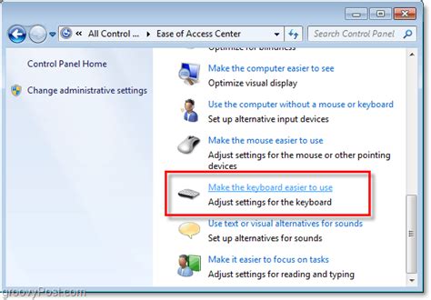 How To Disable Sticky Keys And Filter Keys In Windows 7