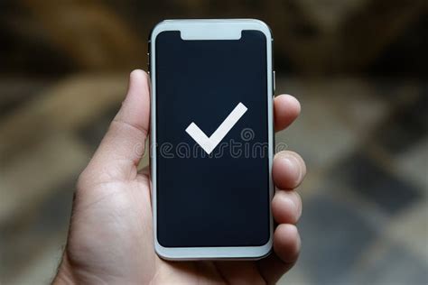 Concept Of Data Verification Or Validation Picture Of A Hand Holding A
