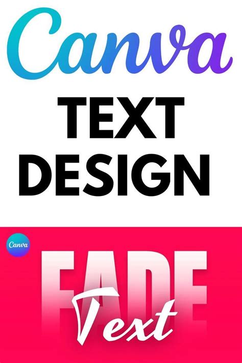 Canva Text Design Canvas Learning Text Design Graphic Design Lessons