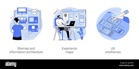Ux Designer Workflow Isolated Cartoon Vector Illustrations Se Stock Vector Image And Art Alamy