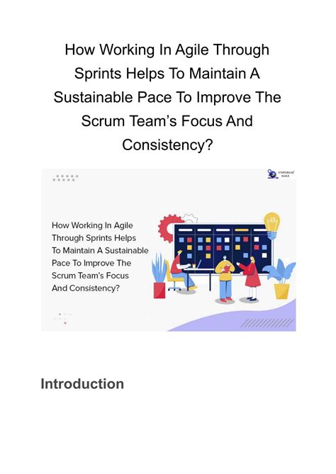 Ppt How Working In Agile Through Sprints Helps To Maintain A