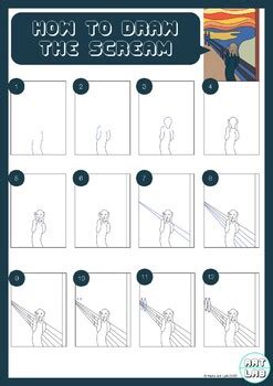 How To Draw The Scream By Edvard Munch Easy Step By Step By Hello Art Lab