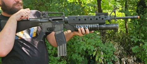 Scarface M16 A2 With Under Barrel Launcher Film Quality Costume Displa