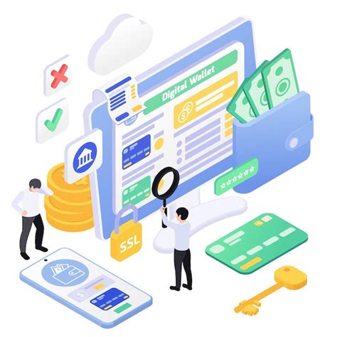 Free Vector Bank Loan Isometric Composition With Icons Of Contract