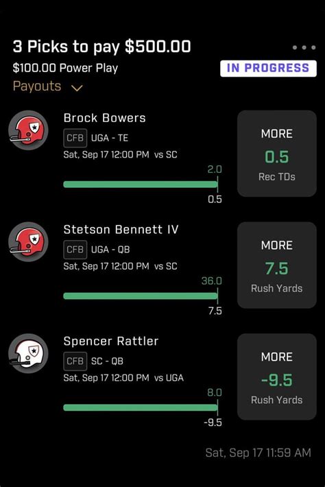 Great Start To The College Football Day Go Dawgs Rprizepicks