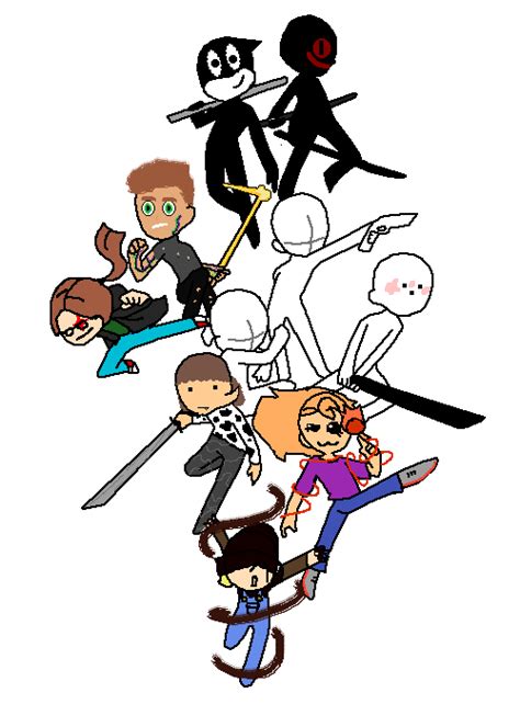 Pixilart The Ten Chibi Warriors Base Xd By Notemeraldtv