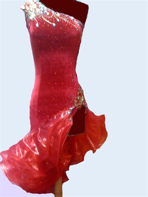 Red Dance Dress Latin Dance Latin Dresses Red Dance Dresses Etsy