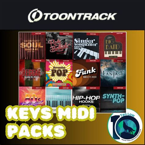 Toontrack Keys Midi Packs Generic Redeemable For Any Pack Ten Low