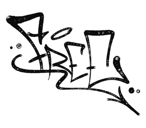 Ilustração Etiqueta Preta De Grafite Letras Aerossol Pode Tinta Spray
