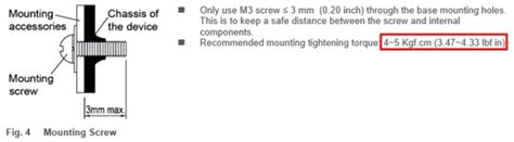 Product Notice Update Screw Tightening Torque For Panel Mount Power