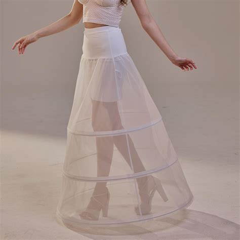A Line Wedding Dress Crinoline Skirt 3 Hoops And Waist Corsage Etsy