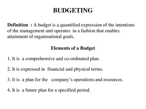 Definition De Budget Budget Définition Simple Vcog
