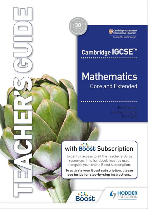 Cambridge Igcse Core And Extended Mathematics Teachers Guide With