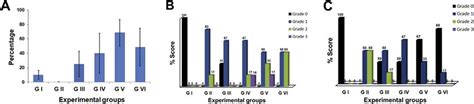 Comparative Bar Diagram Showing A Percentage Of Mitosis B Grading