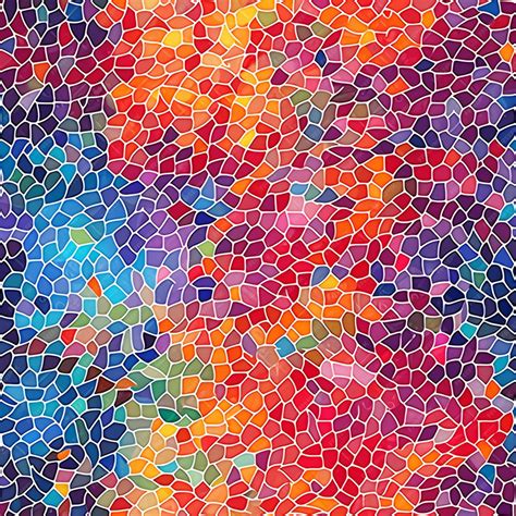 Premium Ai Image A Close Up Of A Colorful Mosaic Pattern With A Black Background Generative Ai