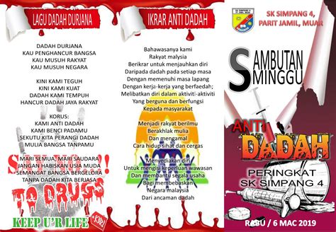 Contoh Juruacara Minggu Anti Dadah Hentikan Dadah