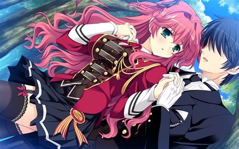 Ankoromochi Blush Bow Clouds Game Cg Garter Gloves Green Eyes Ichijouji