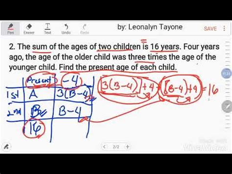 How To Solve AGE PROBLEM YouTube