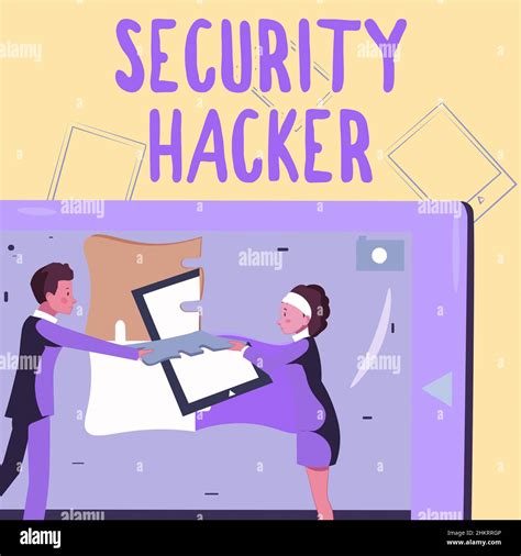 Handwriting Text Security Hacker Concept Meaning Someone Who Explores Methods For Breaching