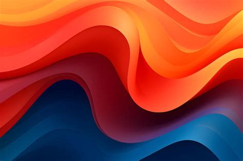 Premium Ai Image Abstract Background With Vibrant Shapes And Gradients