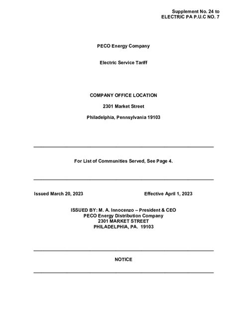 Fillable Online Peco Energy Company Statement No 7 R Fax Email
