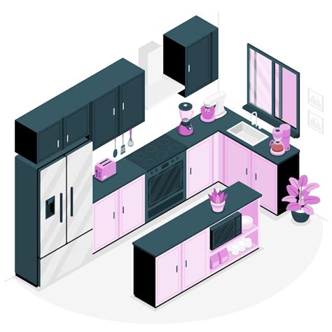 Ilustración De Concepto De Electrodomésticos De Cocina Vector Gratis