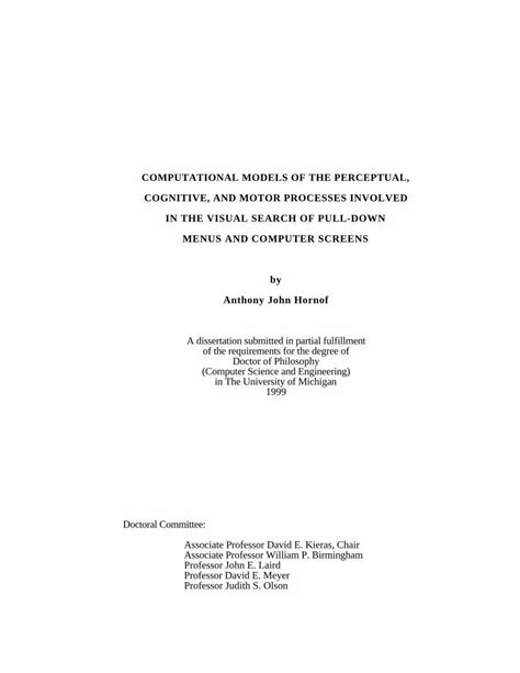 pdf computational models of the perceptual cognitive and motor