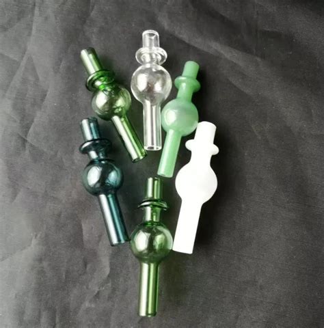 Wholesale Hand Blown Glass Smoking Pipes With Colored Gourd Cover From