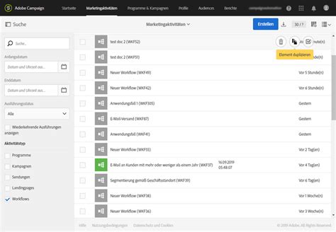 best practices bei workflows adobe campaign