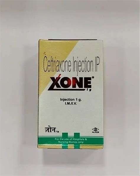 Xone 1000mg Injection Ceftriaxone 1000mg 1 Gm At ₹ 50 Vial In Surat