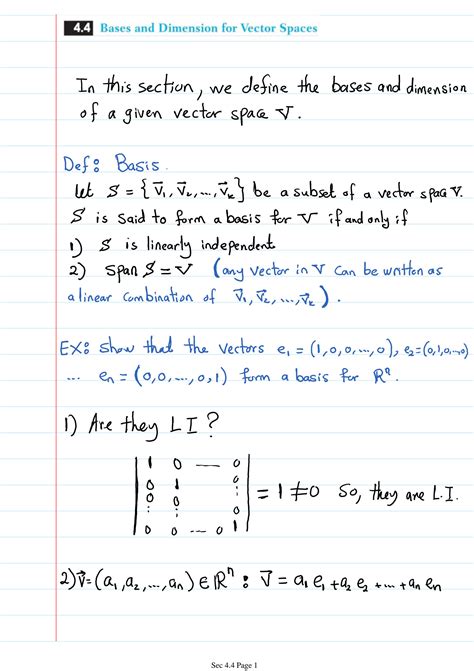 Solution Row And Columns Spaces Studypool